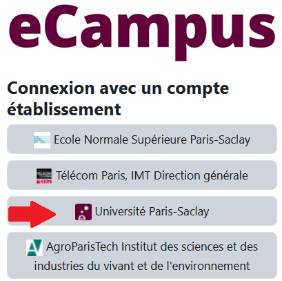 Accueil | eCampus